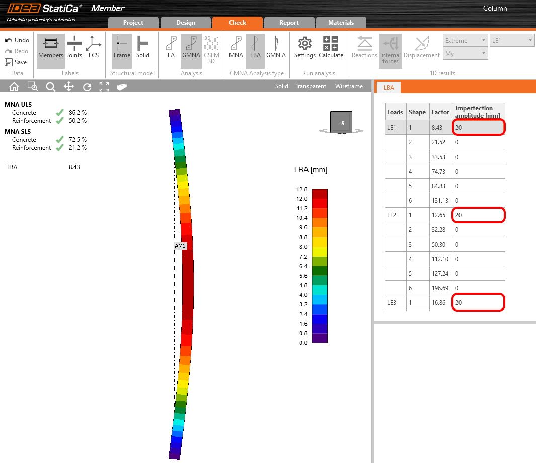 Concrete Slender Column En Idea Statica
